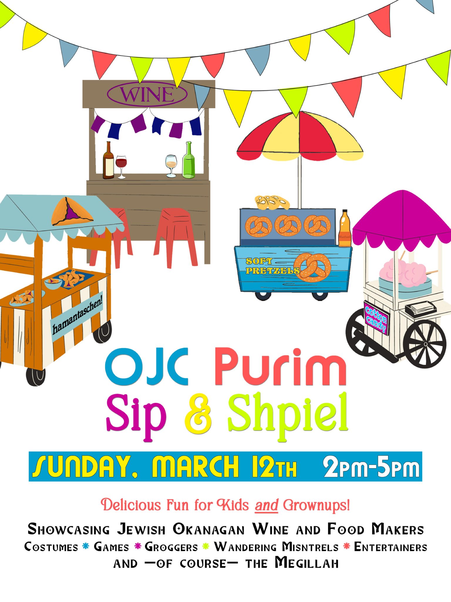 OJC Purim Sip and Shpiel – Okanagan Jewish Community Centre